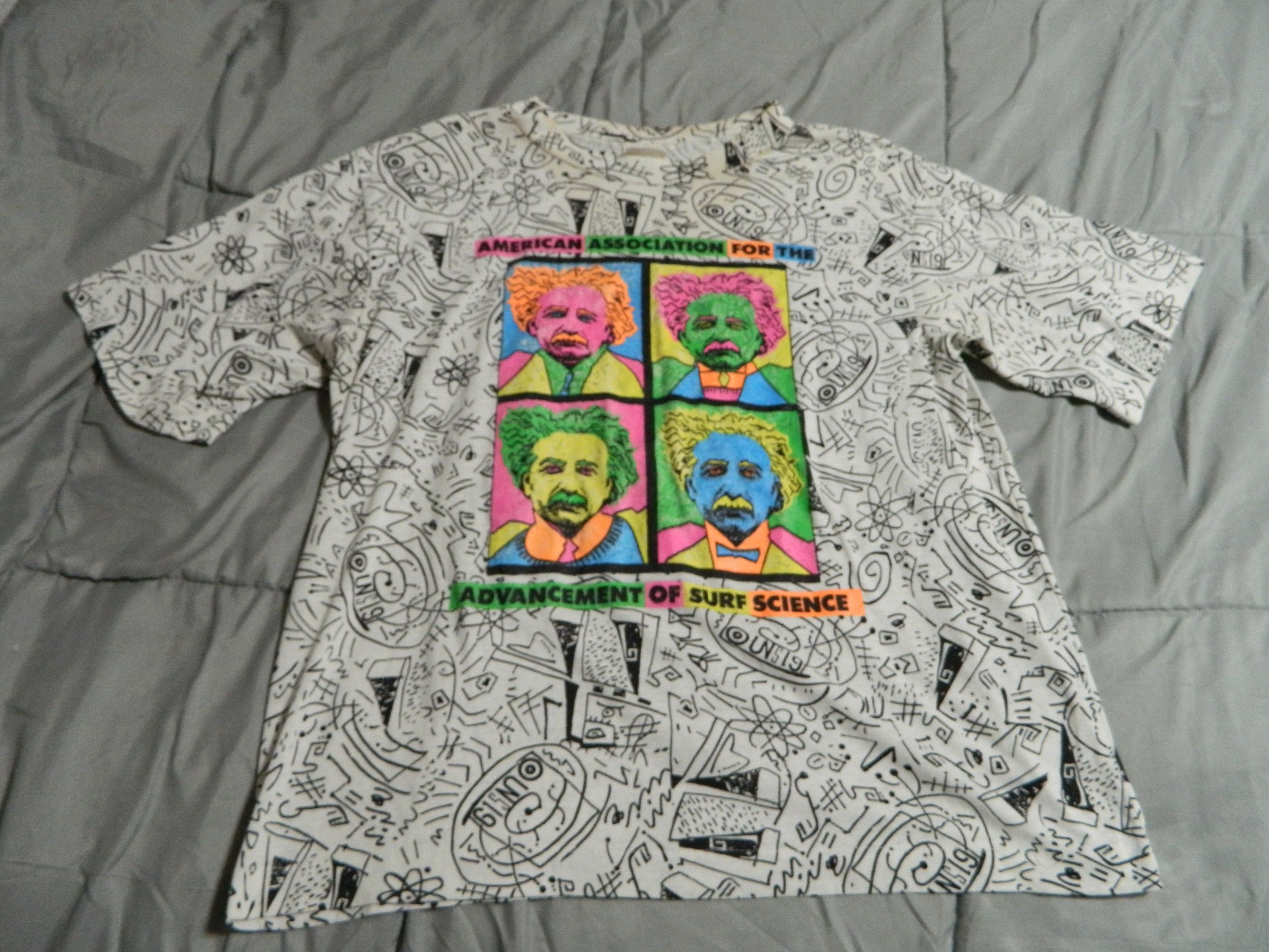 Vintage T Shirt Albert Einstein 80s 90s American Association for the ...