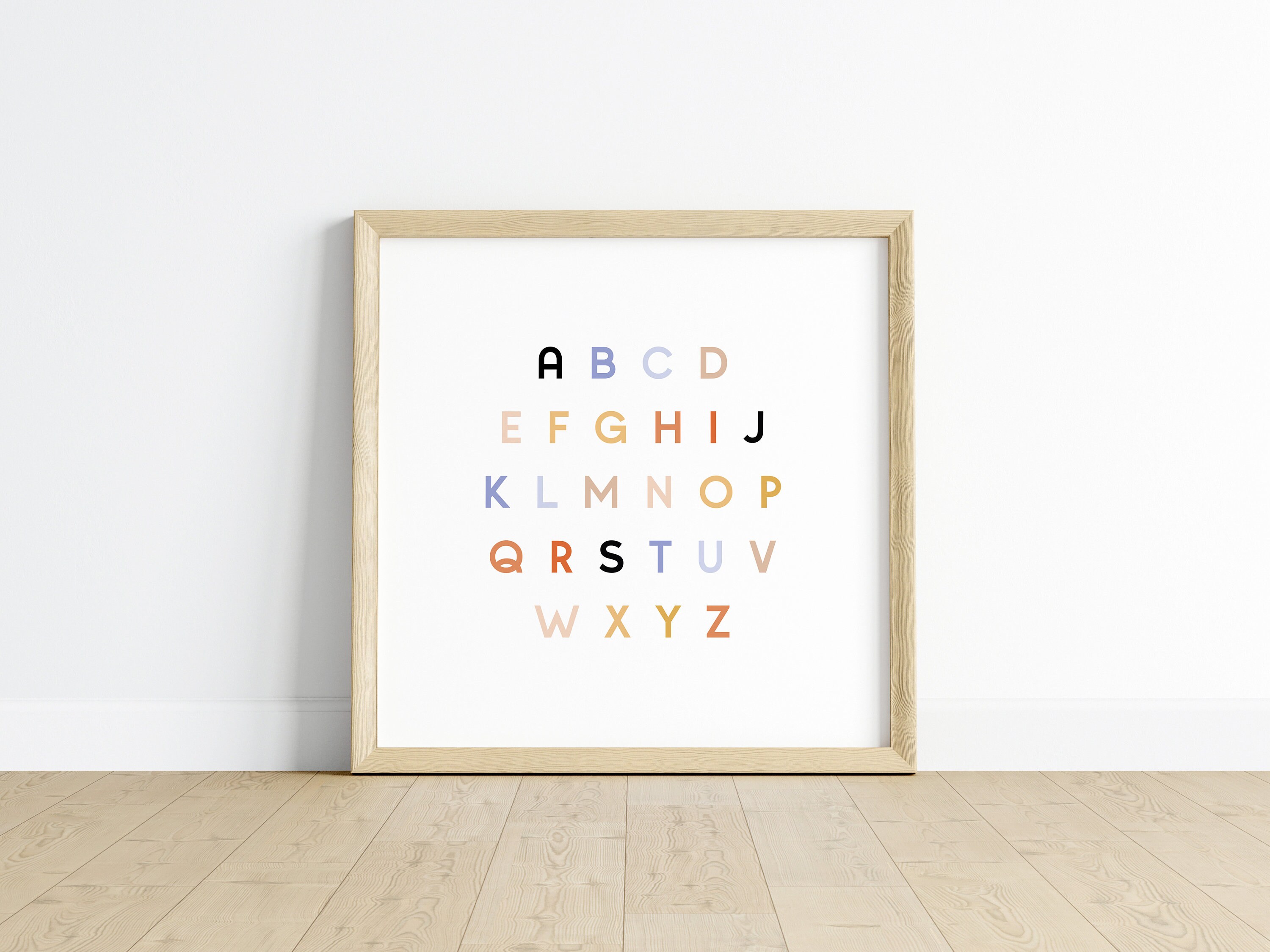 Alphabet Print, Kids Wall Art, Educational Poster, Homeschool, Wall Art ...