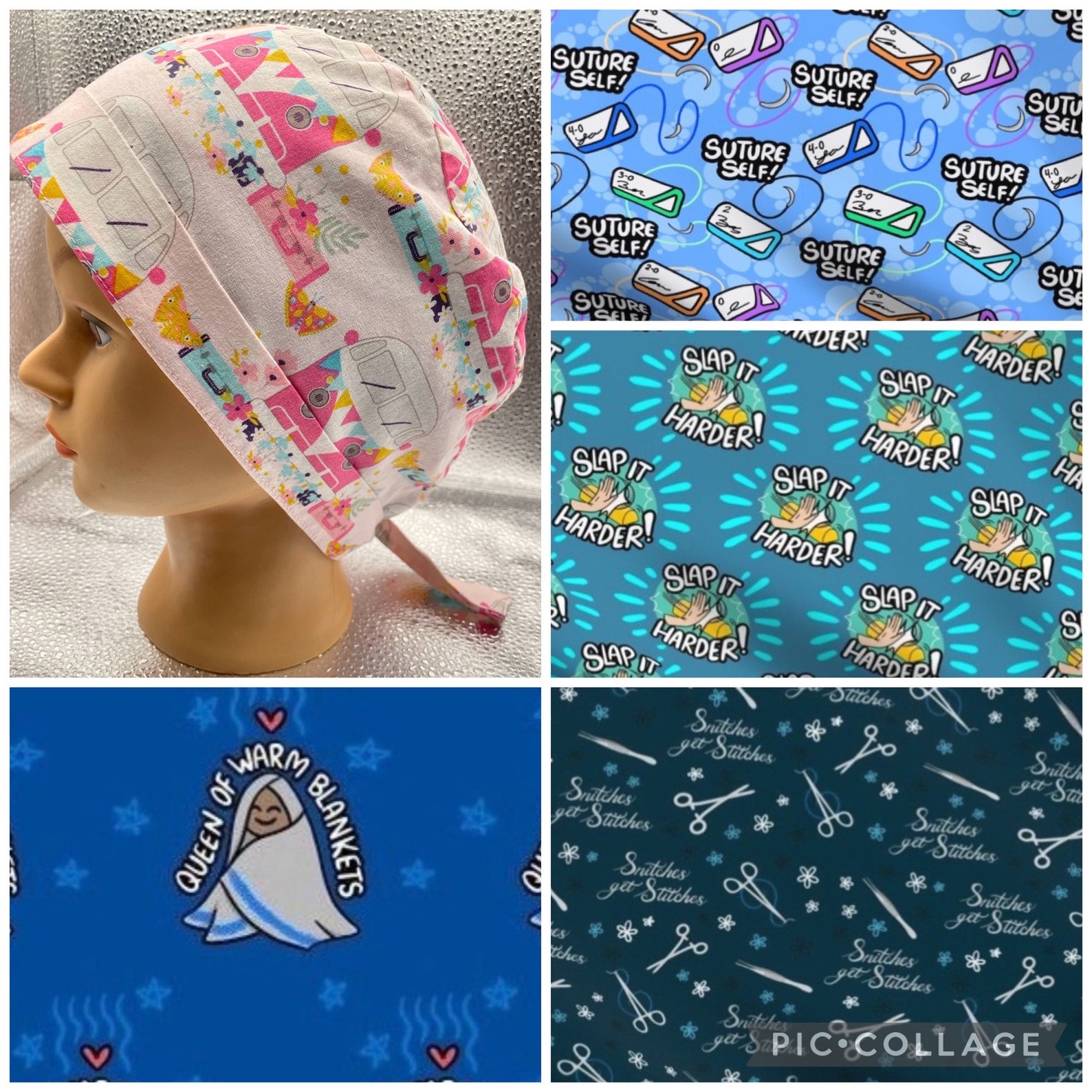 Woman’s Pixie Back Suture Stitches Slap It Snitches Blankets Operating ...