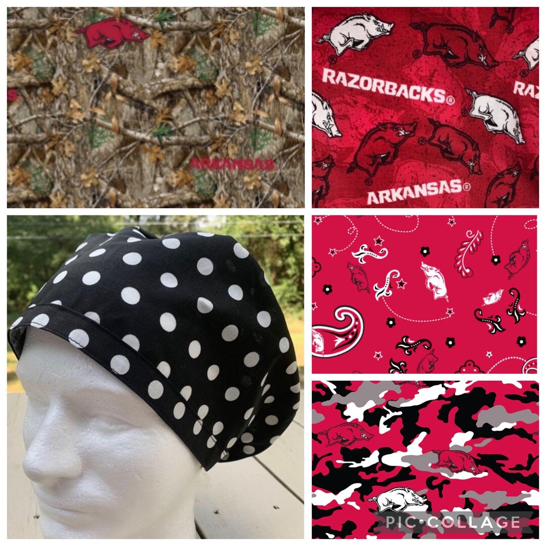 Woman’s Arkansas Razorbacks Hummingbird Medical Surgical Scrub Hat Cap ...