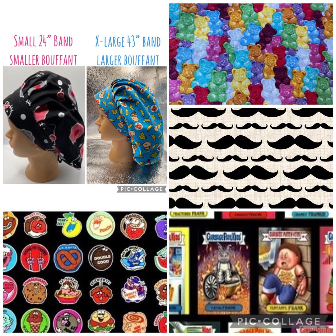 Woman’s Bouffant 80s/90s Garbage Pail Kids Mustache Scratch & Sniff ...