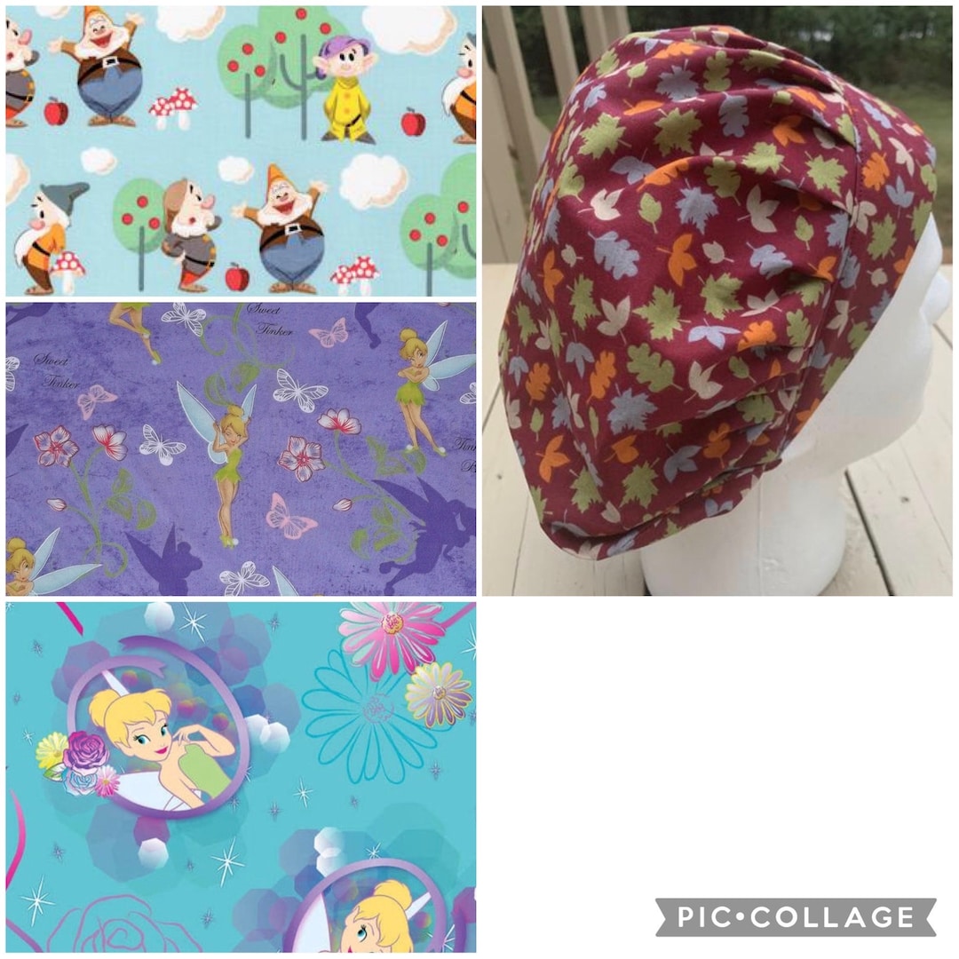 Womans Disney Snow White Seven Dwarfs Tinkerbell Bouffant Adjustable ...