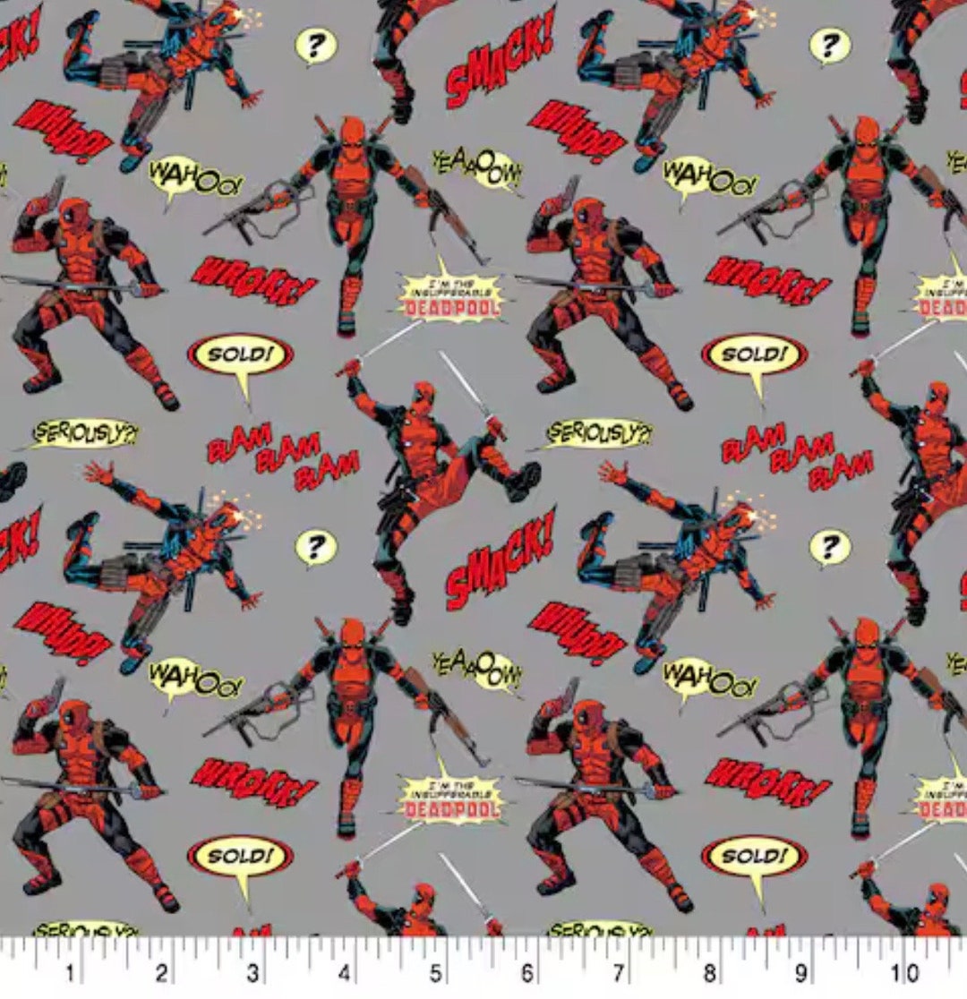 Deadpool Superhero Womans Bouffant Back Surgical Scrub Hat Cap Size and ...