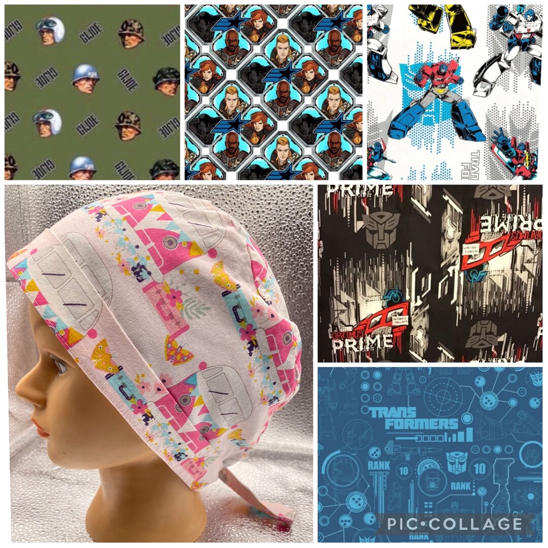 Pixie Back Transformers Optimus Prime GI Joe Surgical Scrub Unisex Hat ...