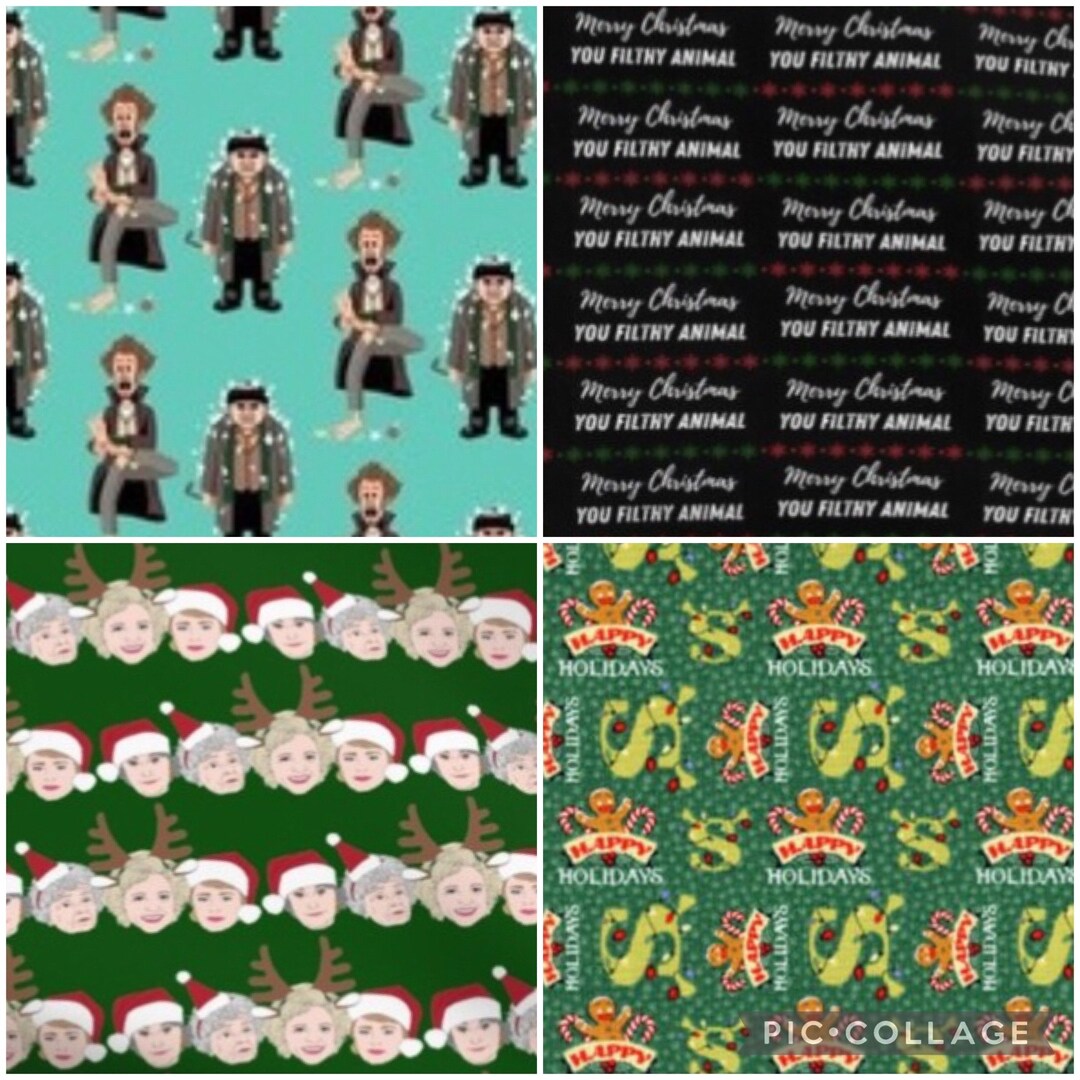 Christmas Movie TV Shrek Home Alone Golden Girls Scrub Cap Reversible ...