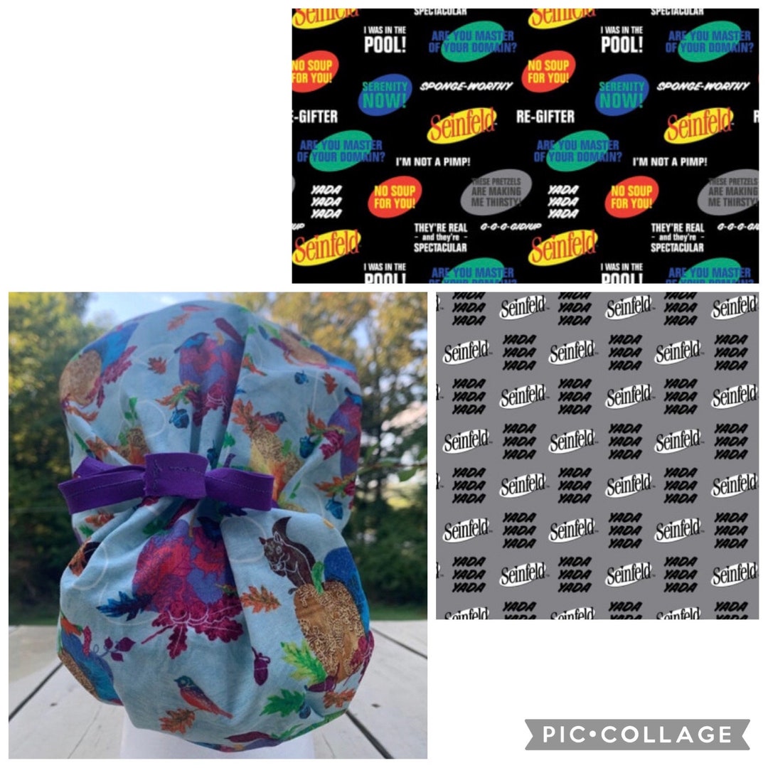 Woman Ponytail Back Seinfeld Pop Culture 90 2000 TV Scrub Hat Cap - Etsy