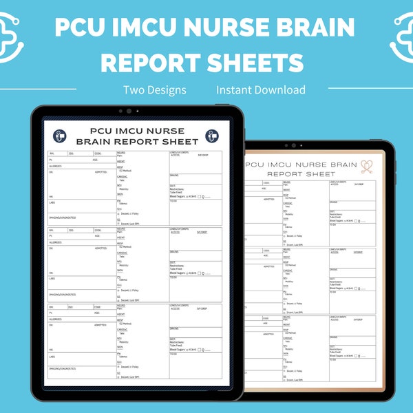Pcu Brain Sheet - Etsy