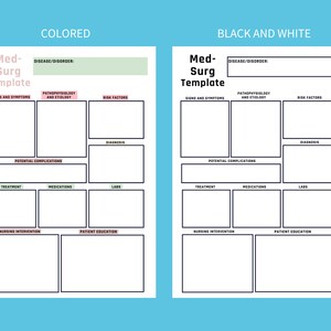 Nurse Note-taking Templates Bundlenursing Study Guidesnursing Student ...