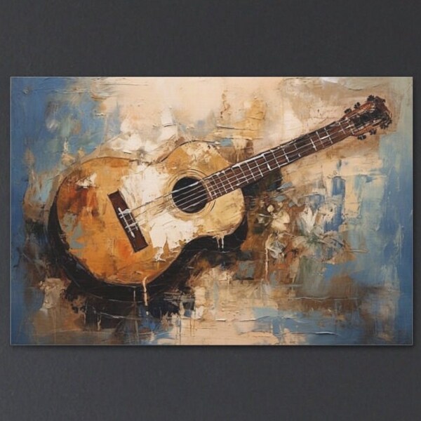 Abstract Guitar Art - Etsy