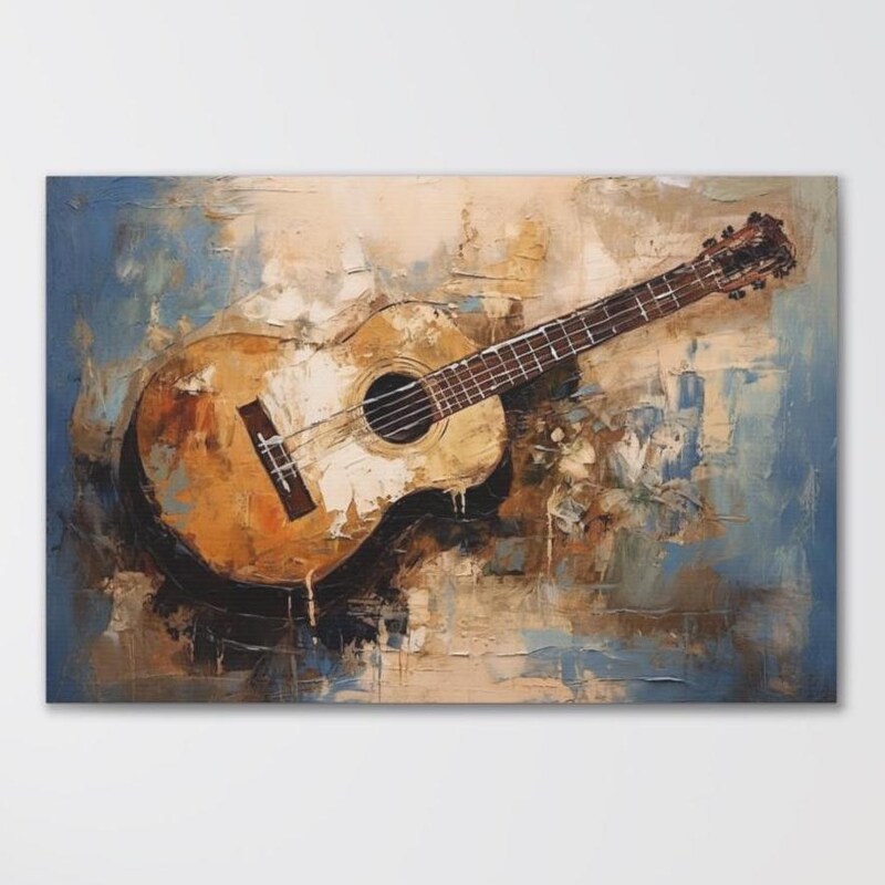 Abstract Guitar Art - Etsy