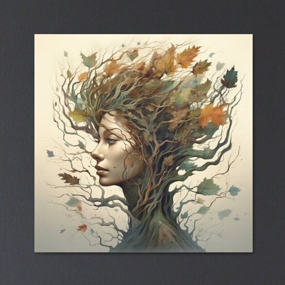 Tree of Life Canvas Wall Art, Mother Nature Art Print, Spiritual Mother ...