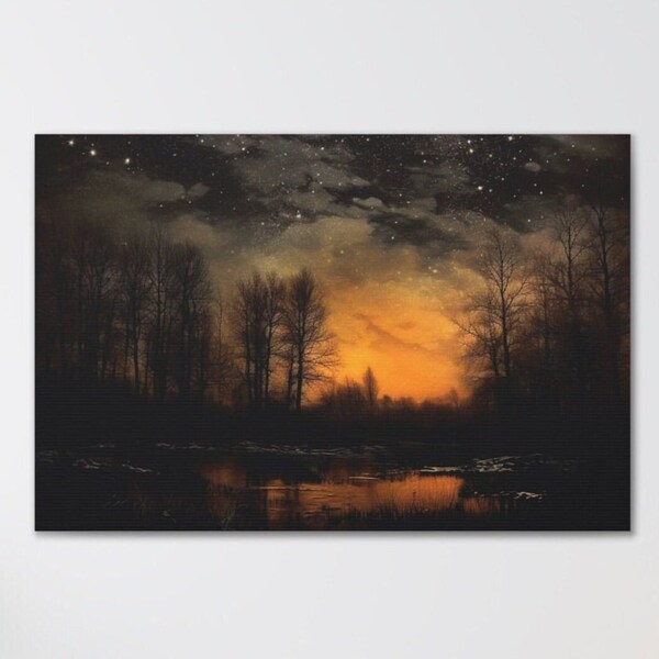 Dark Landscape - Etsy