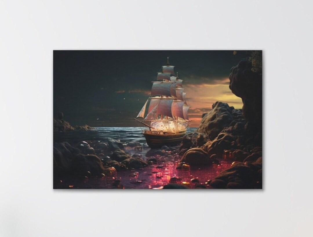 Vintage Sailing Ship Canvas Art Prints Old Sailing Ship Wall Art