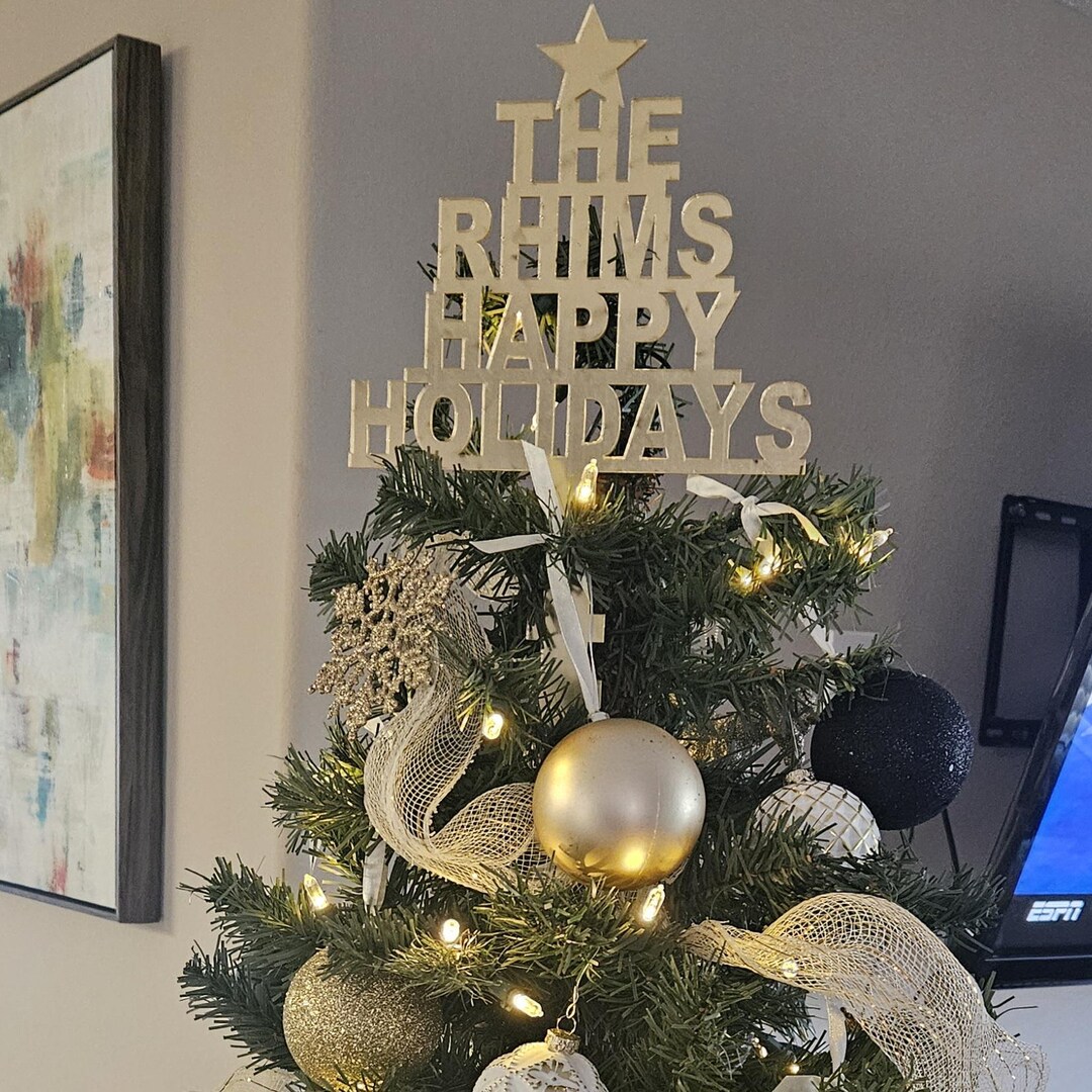 Custom Christmas Tree Topper - Etsy