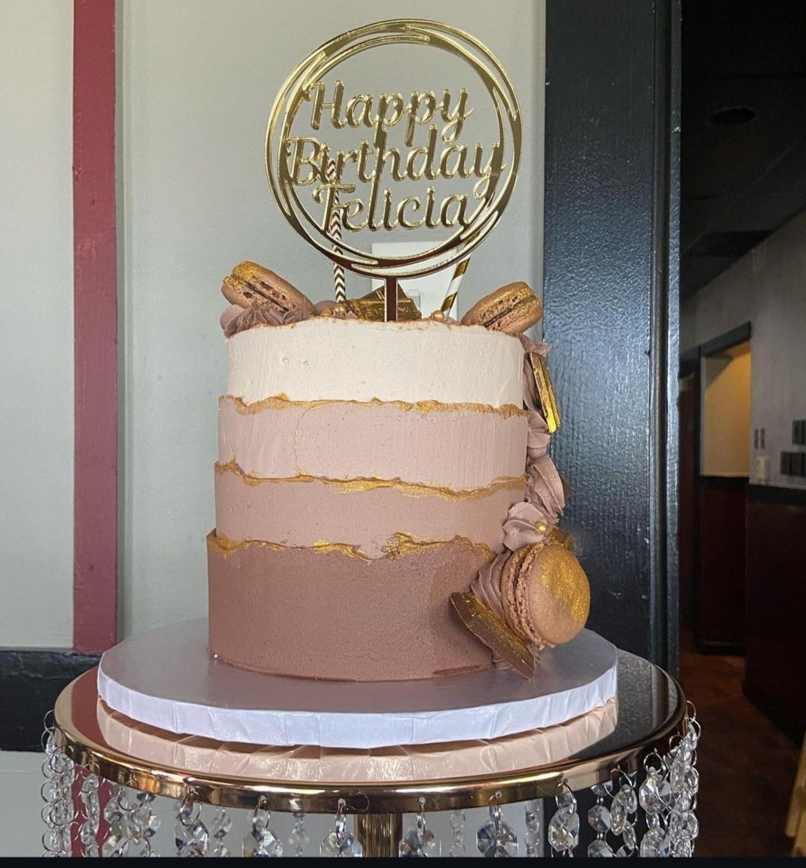 Custom Single Layer Cake Topper | Acrylic Cake Topper - Etsy