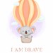 Affirmations for Kids Digital, Boy, Hot Air Balloon Print, I Am Loved ...