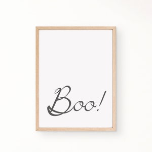 Boo! Fall Halloween Digital Printable, Wall Decor - Etsy