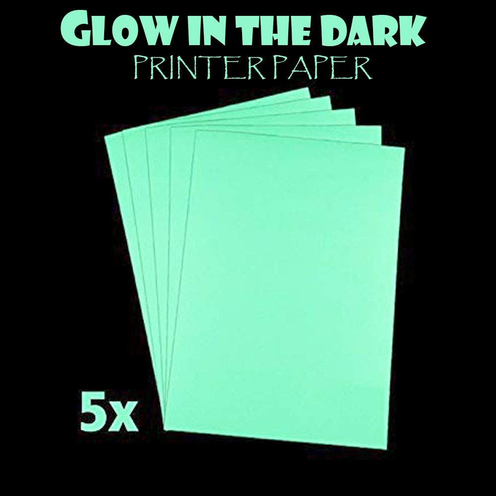 A4 Glow In The Dark Photoluminescent Printing Paper 5 sheets | Etsy