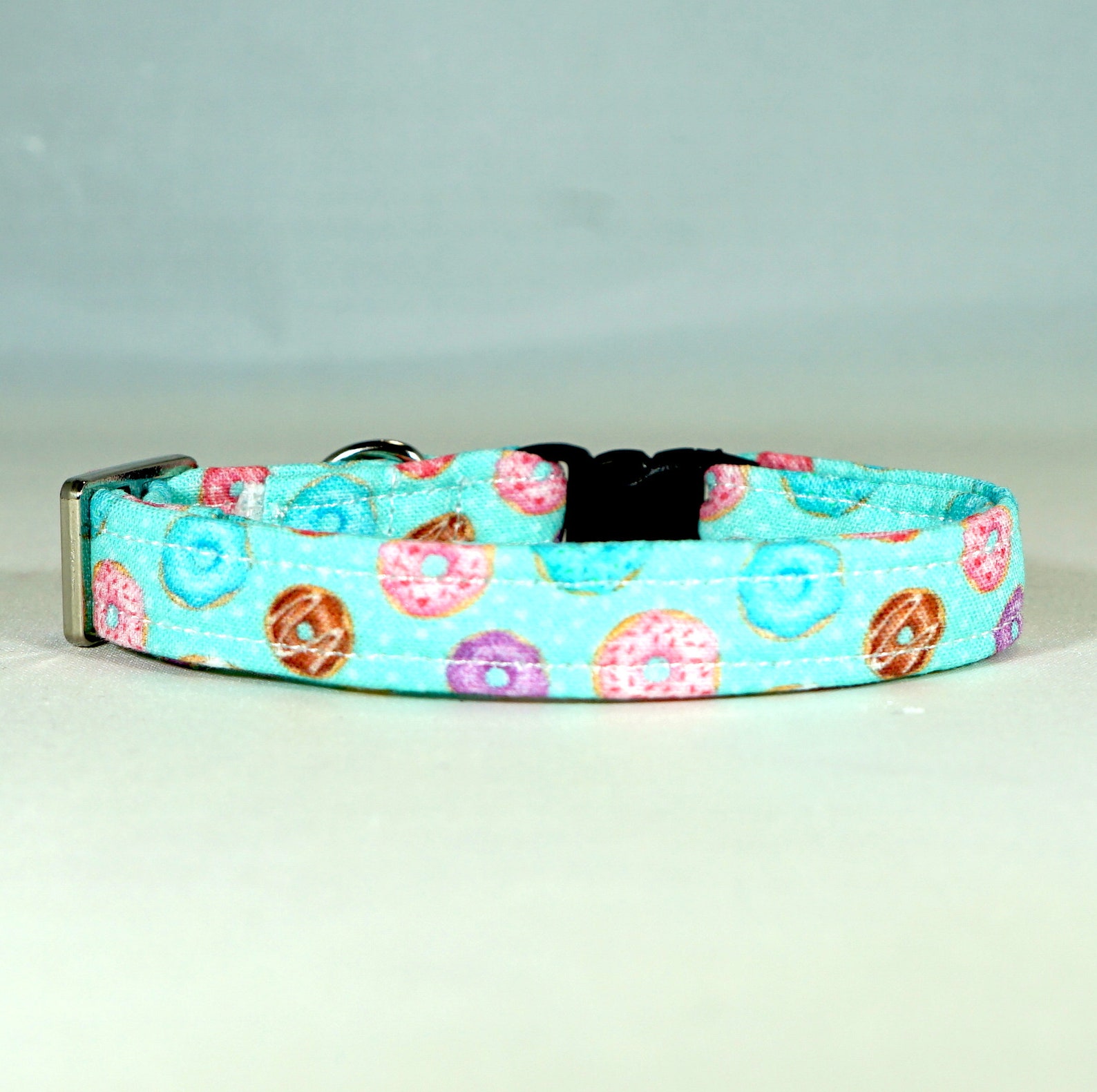 Tatum Cat Collar, Donut Pet Collar, Donuts, Food, Blue, Pink, Yellow ...