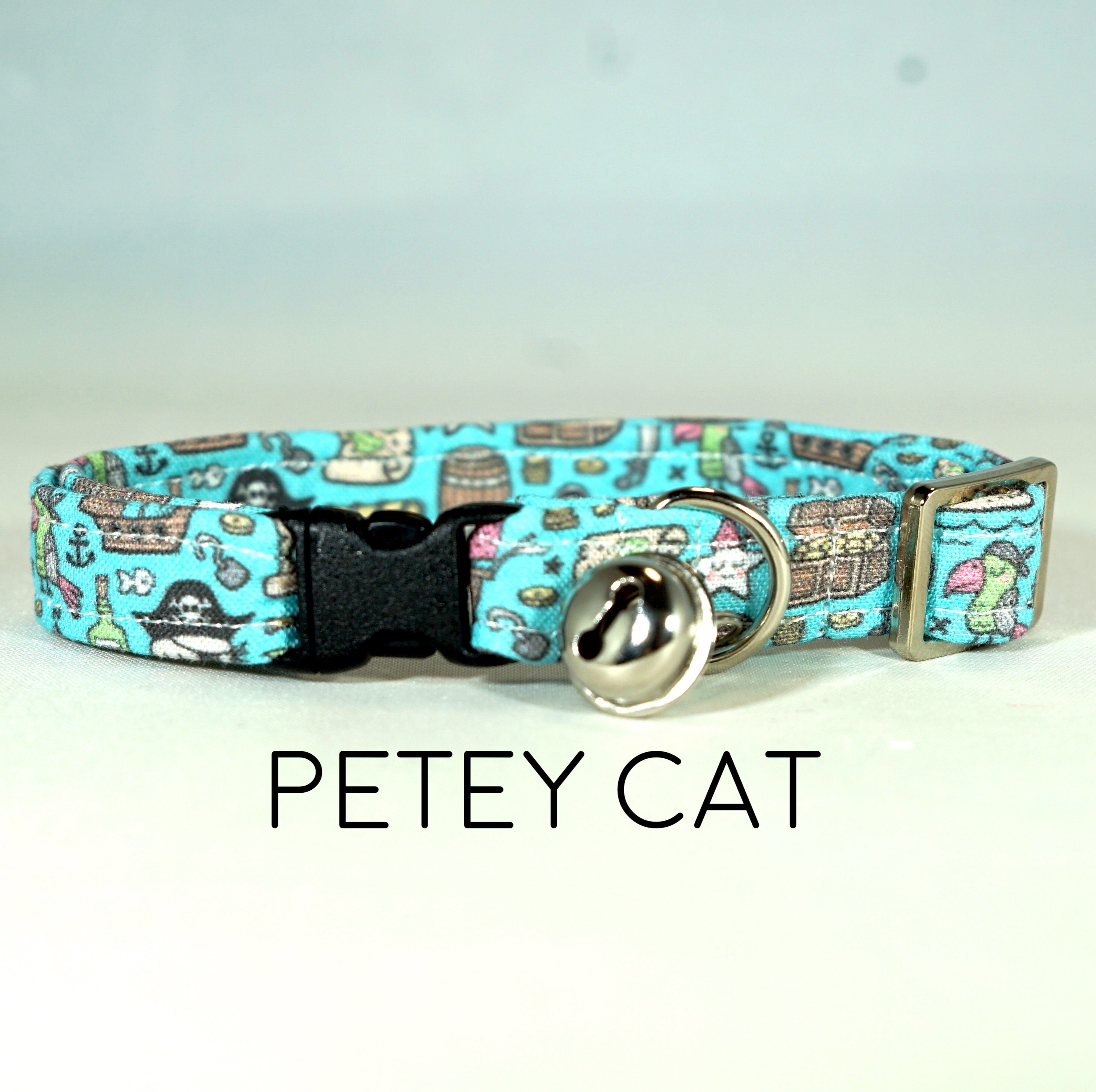 Petey Cat Collar Pirate Pet Collar Breakaway Collar With | Etsy
