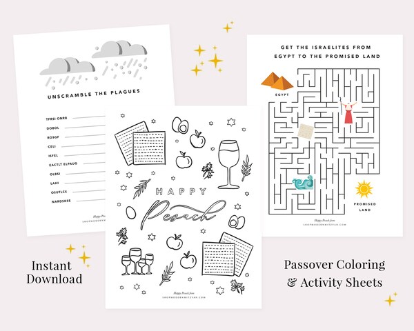 20 Printable Passover Bingo Cards School Passover Party Game Passover ...