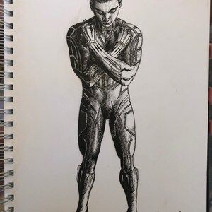 Personalised Superhero Drawing - Etsy