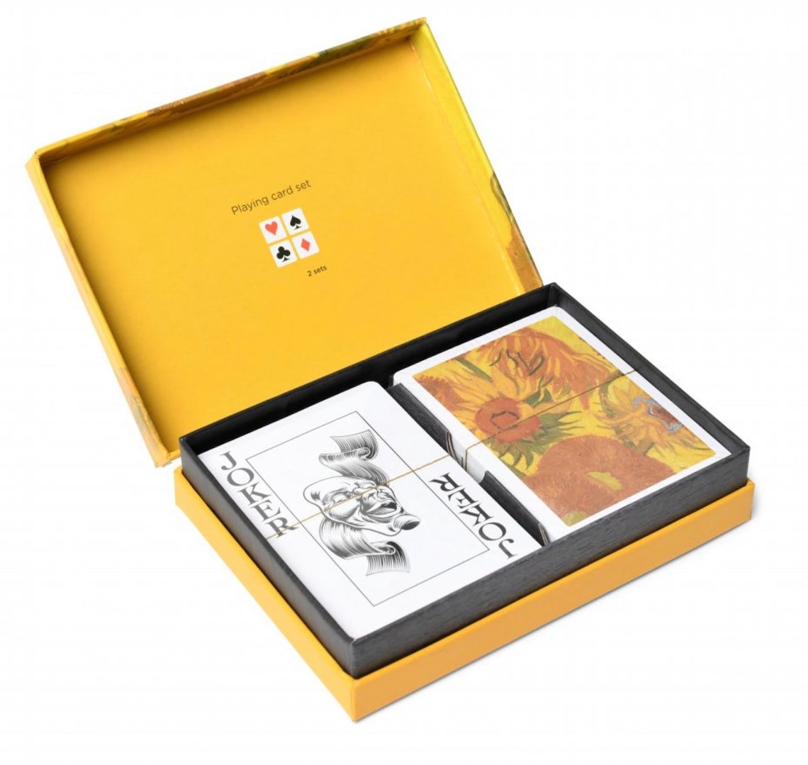 Vincent Van Gogh Playing Card Set of 2 Decks Sunflowers Design | Etsy