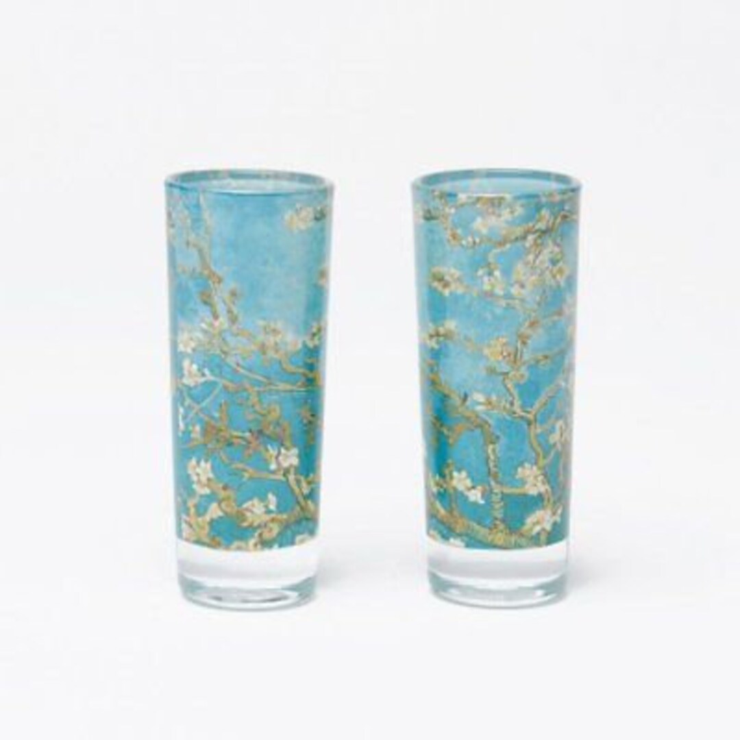 Vincent Van Gogh Shot Glasses Almond Blossom Design - 2 Pack - Etsy