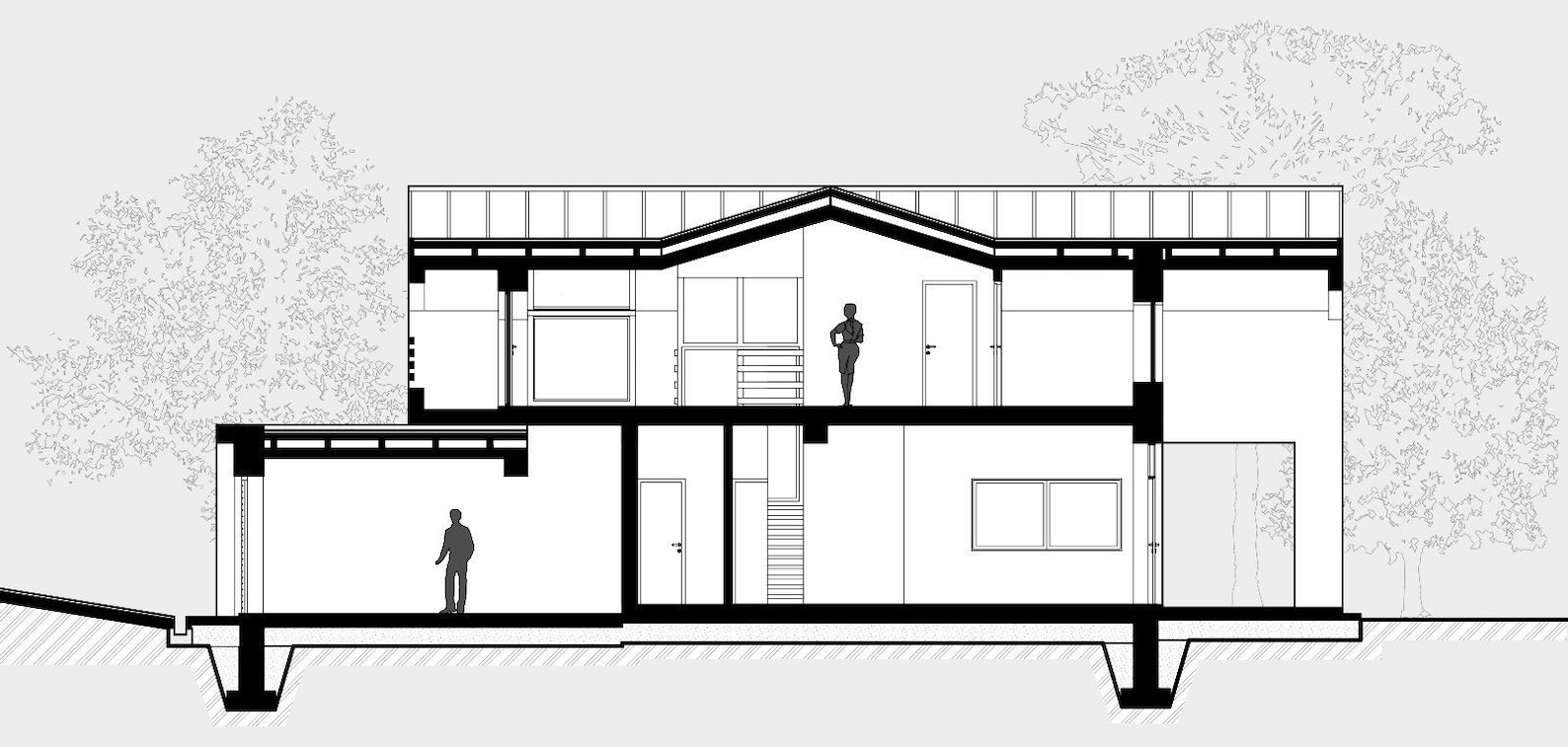 Modern House Plan Building Plans Blueprints & Material List - Etsy