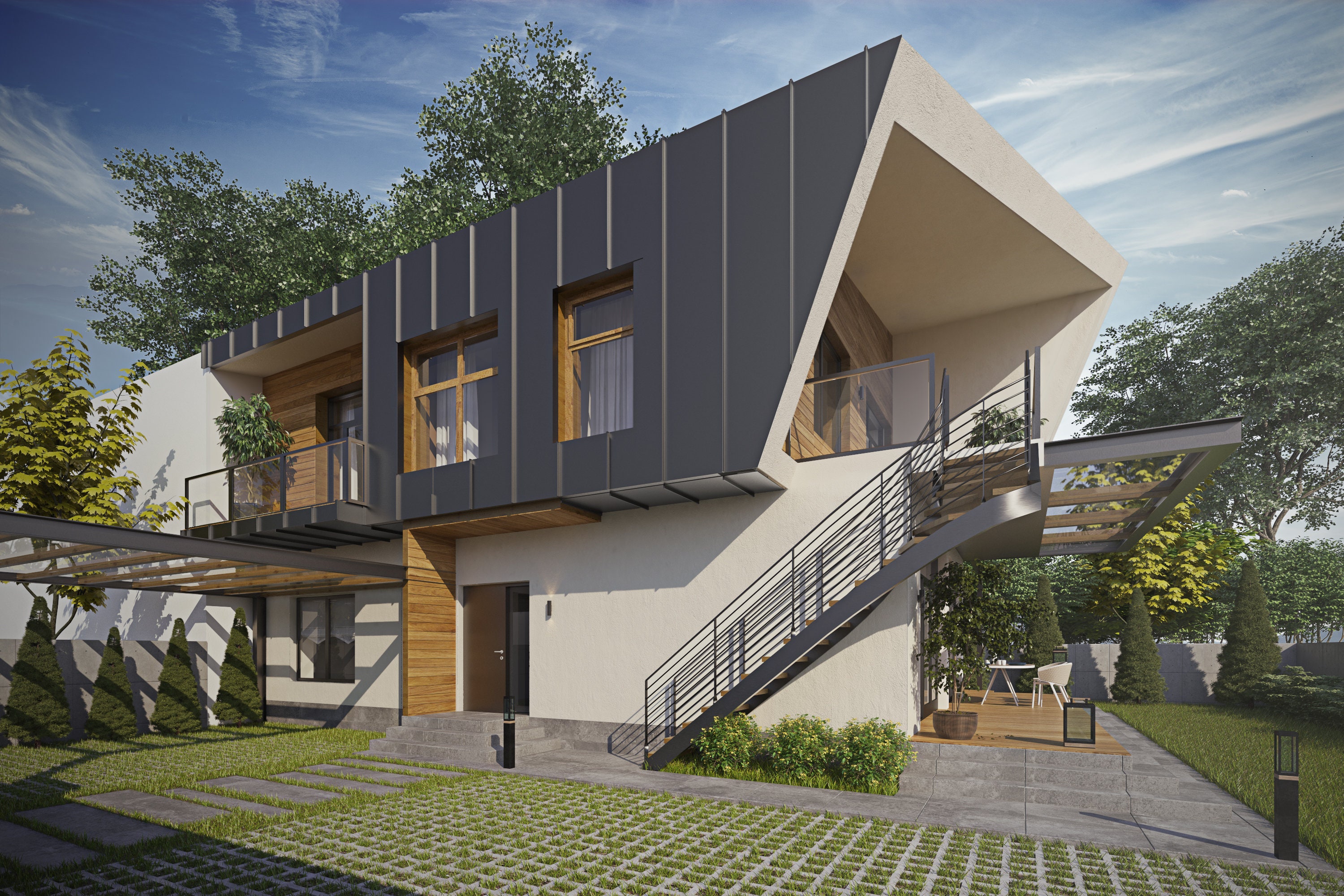 Modern House Plan Building Plans Blueprints & Material List 2018 193m ...