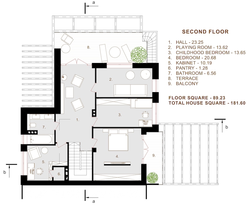 Modern House Plan Building Plans Blueprints & Material List 2018 181 m ...