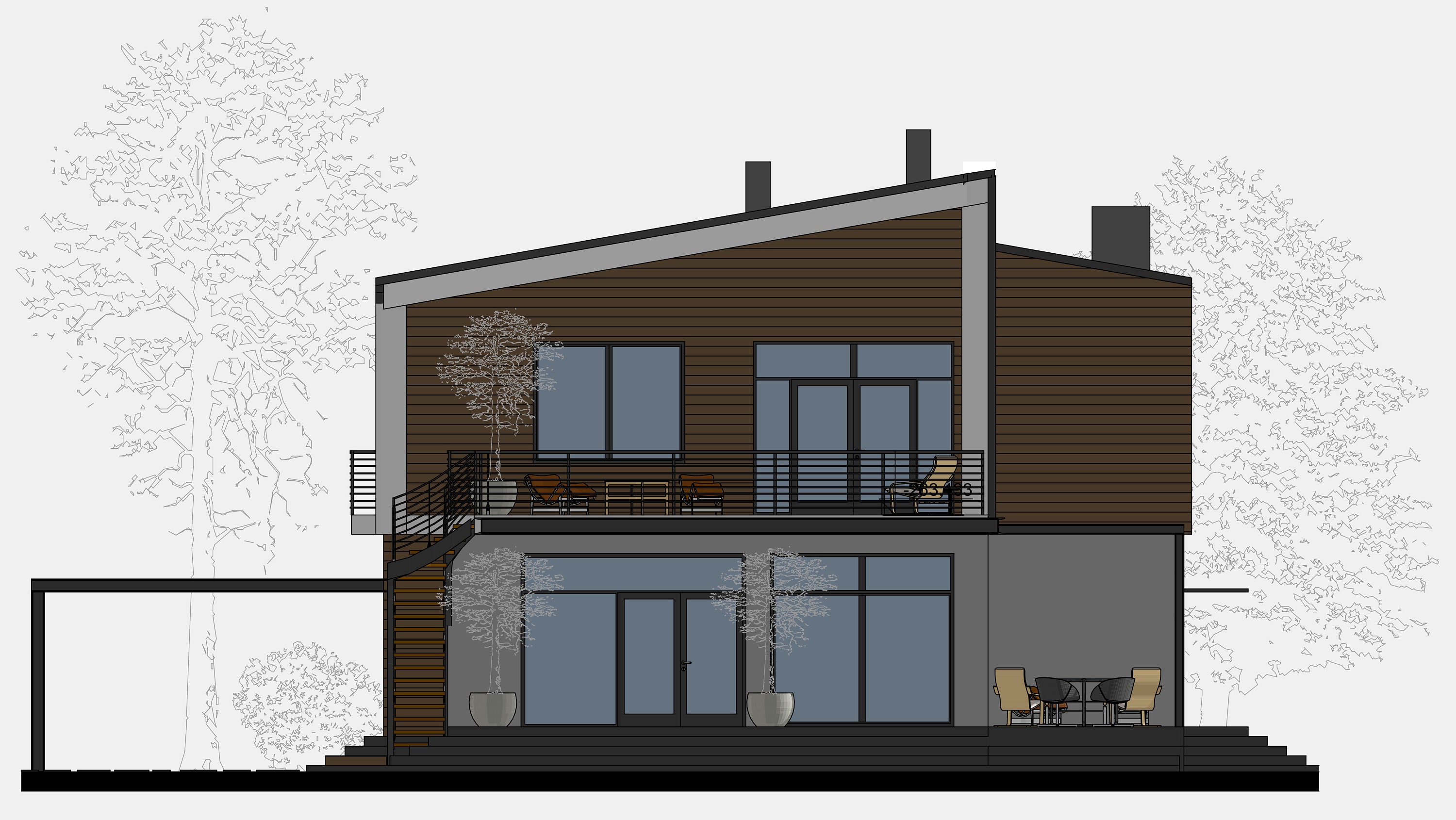 Modern House Plan Building Plans Blueprints & Material List 2018 193m ...