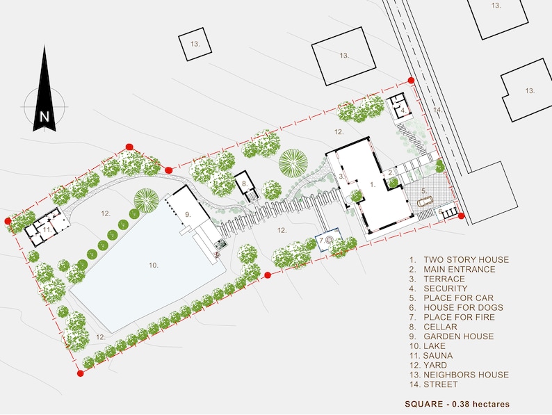 Modern House Plan Building Plans Blueprints & Material List 2018 306 M ...