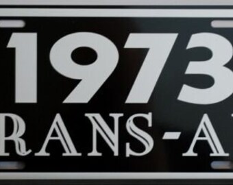 Trans Am License Plate - Etsy