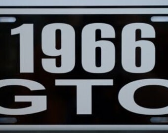 Pontiac Gto Plate - Etsy