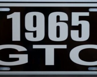 Pontiac Gto Plate - Etsy