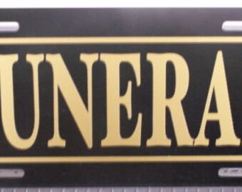 Hearse License Plate - Etsy