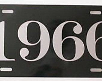 1966 License Plate - Etsy