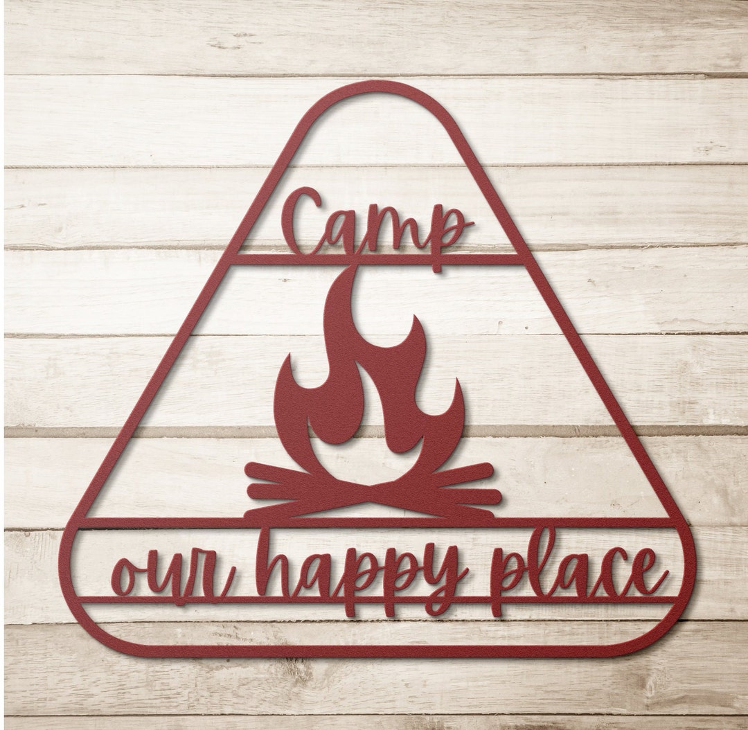 Camp Sign Metal Outdoor Sign Sign for Airbnb Campground Sign RV Sign ...