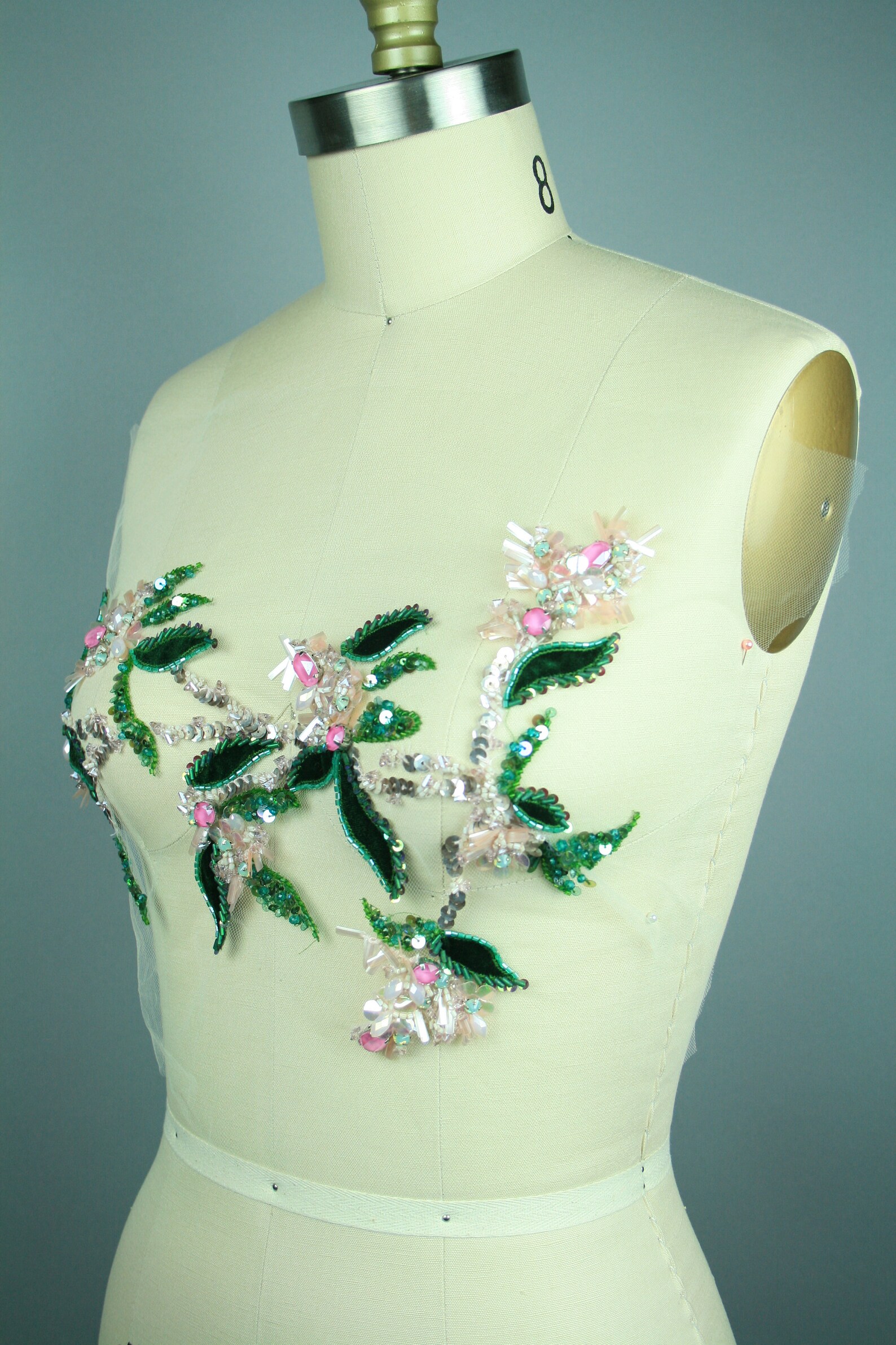 3d Flower Applique Dress Blush Wedding Dress Applique Garden - Etsy