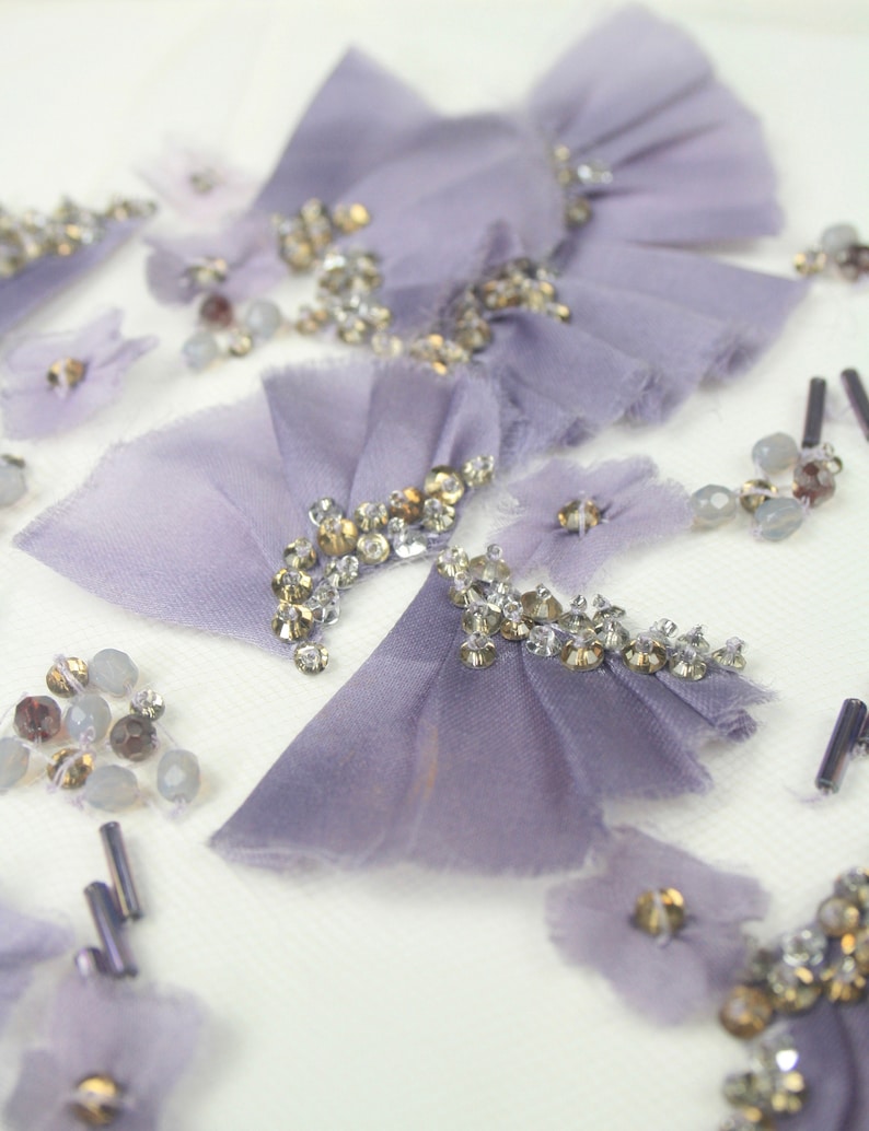 Custom Handmade Beaded Panel for Bodice, Cocktail Dress, Evening Gown ...