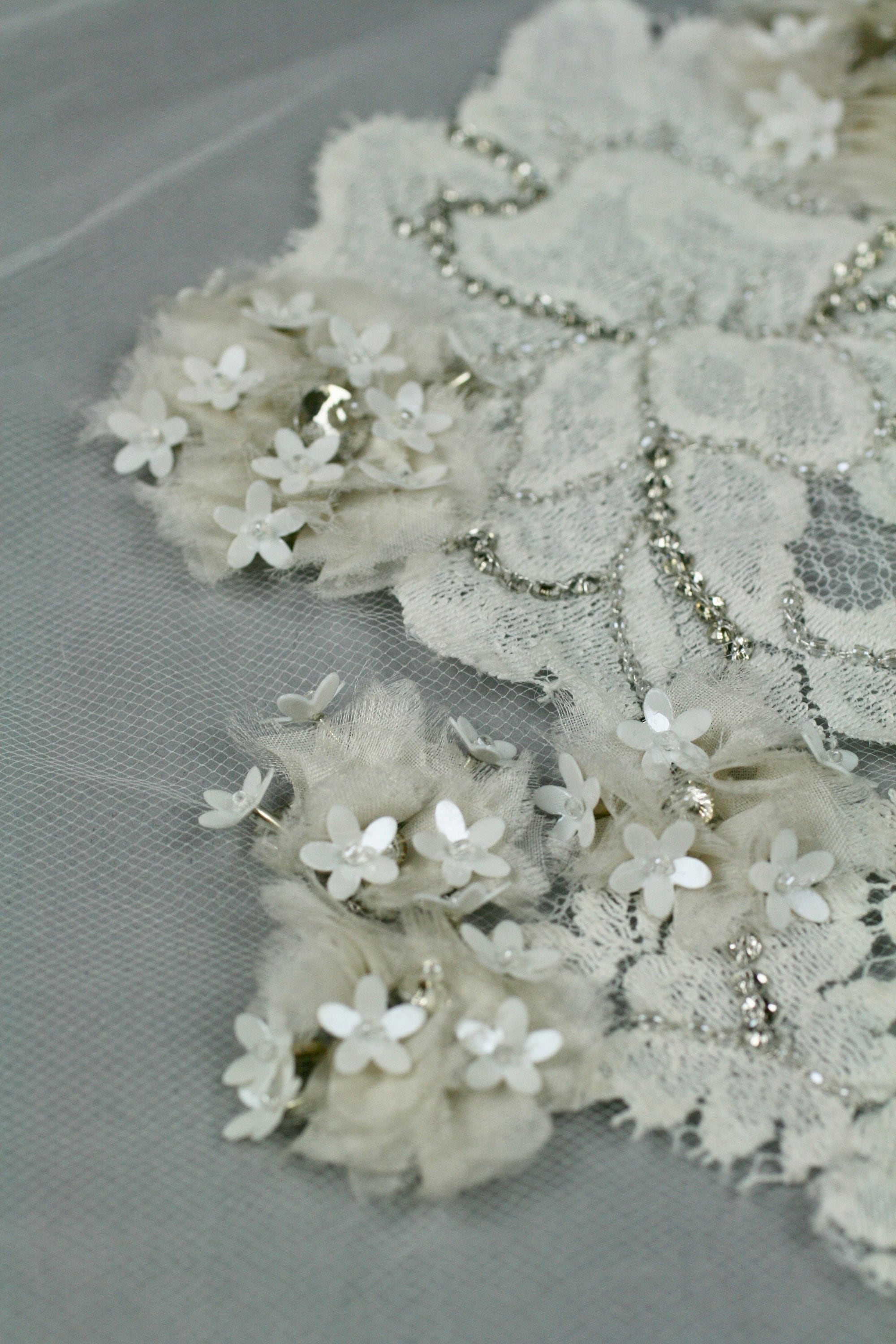 Custom Handmade Beaded Applique Panel Beading Panel Used as Beaded Trim ...