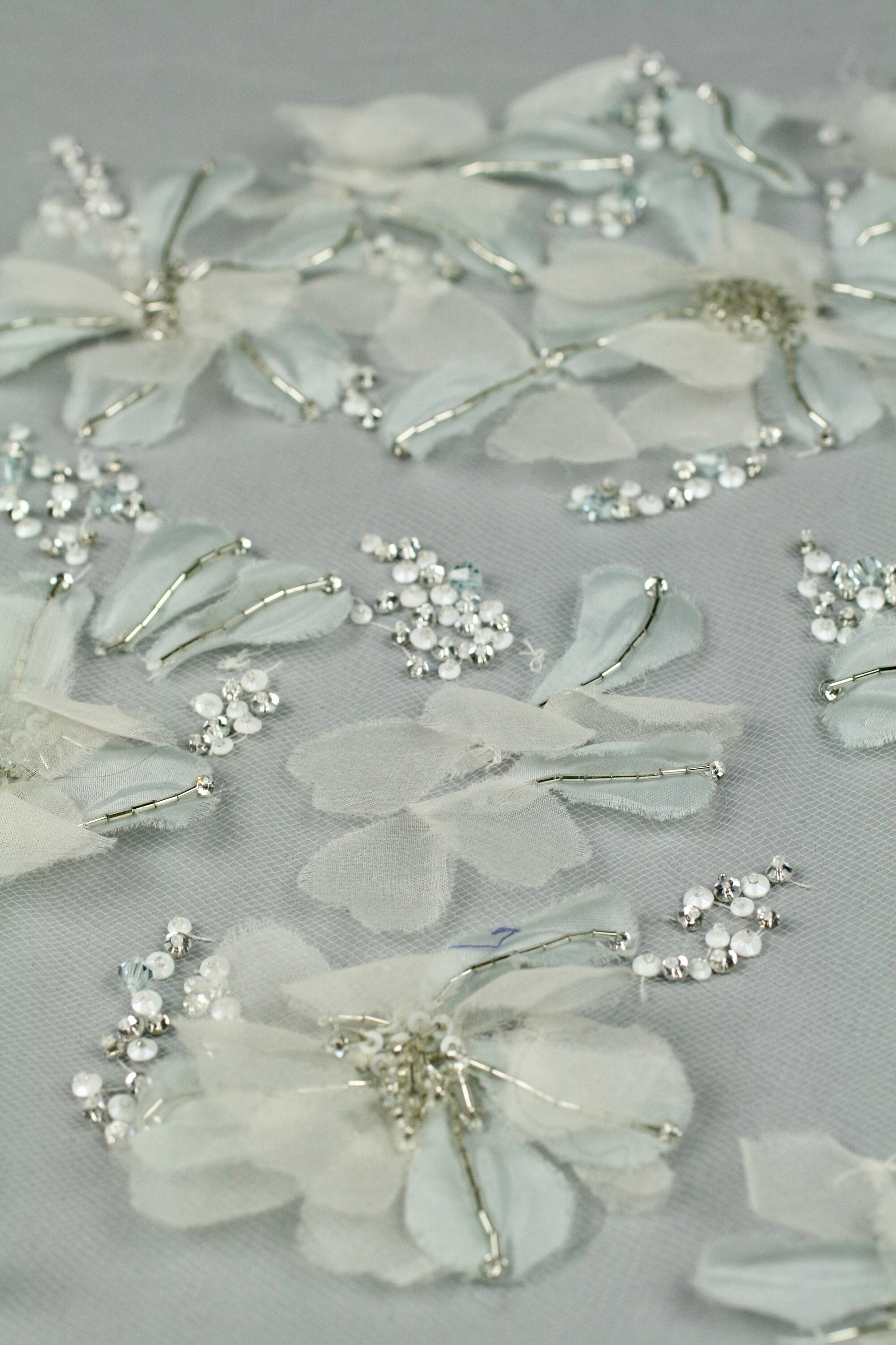 Wedding Dress Applique Beaded Applique Beaded Lace Trim - Etsy