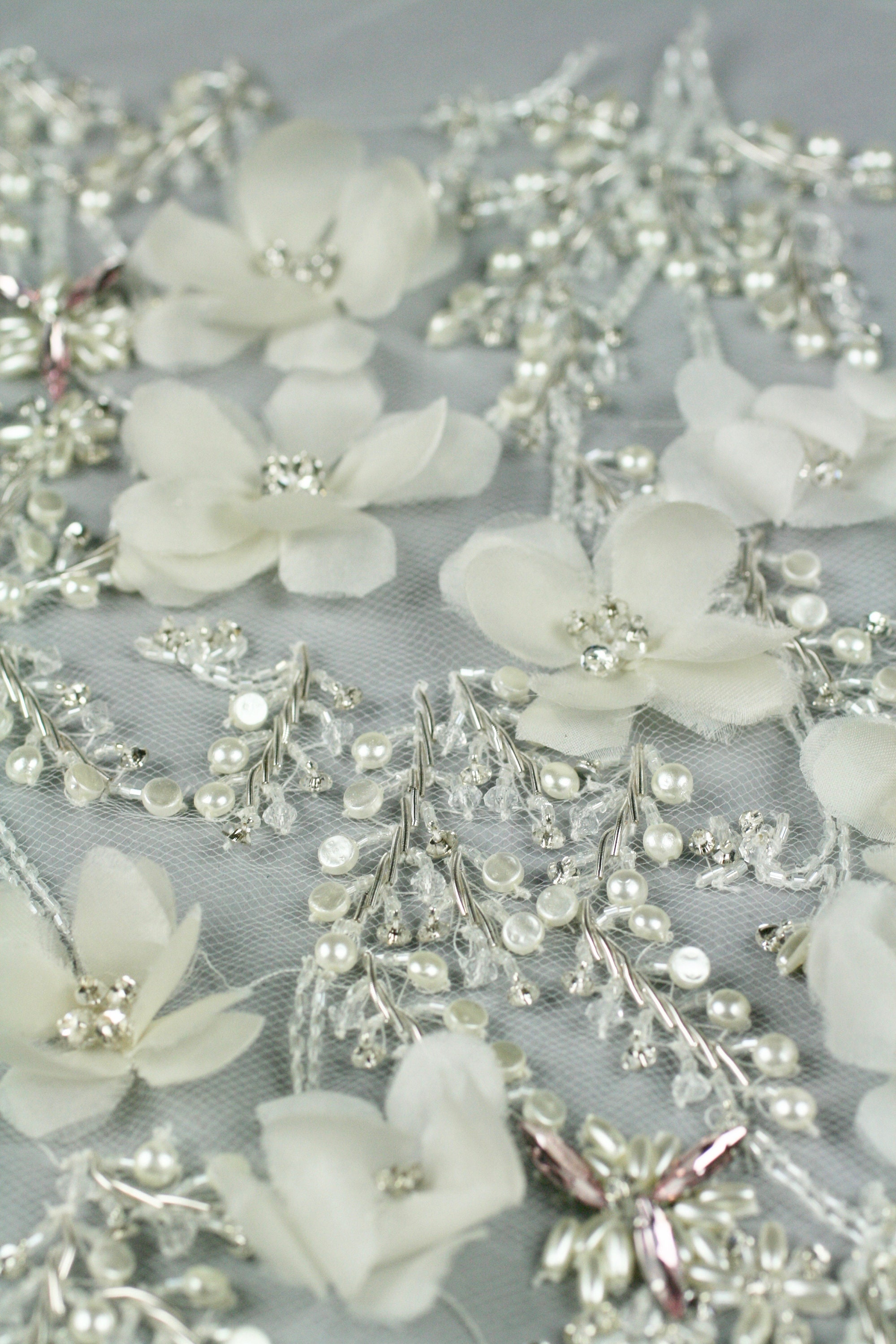 Custom Handmade Beaded Applique Panel Beading Panel Used as Beaded Trim ...