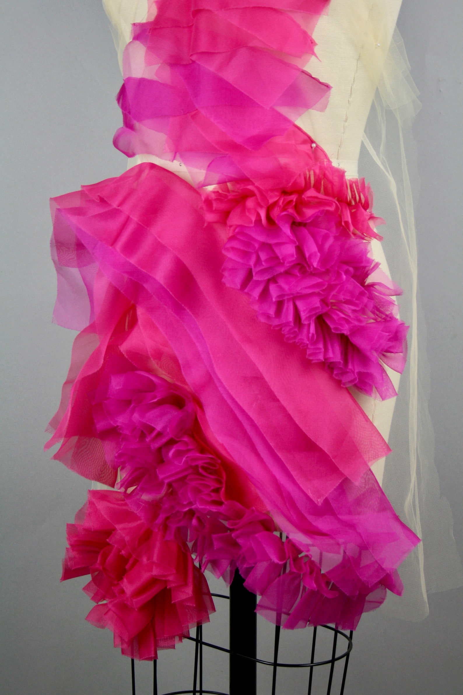 Silk Fabric Ruffles, Textured Fabric, 3D Fabric - Etsy