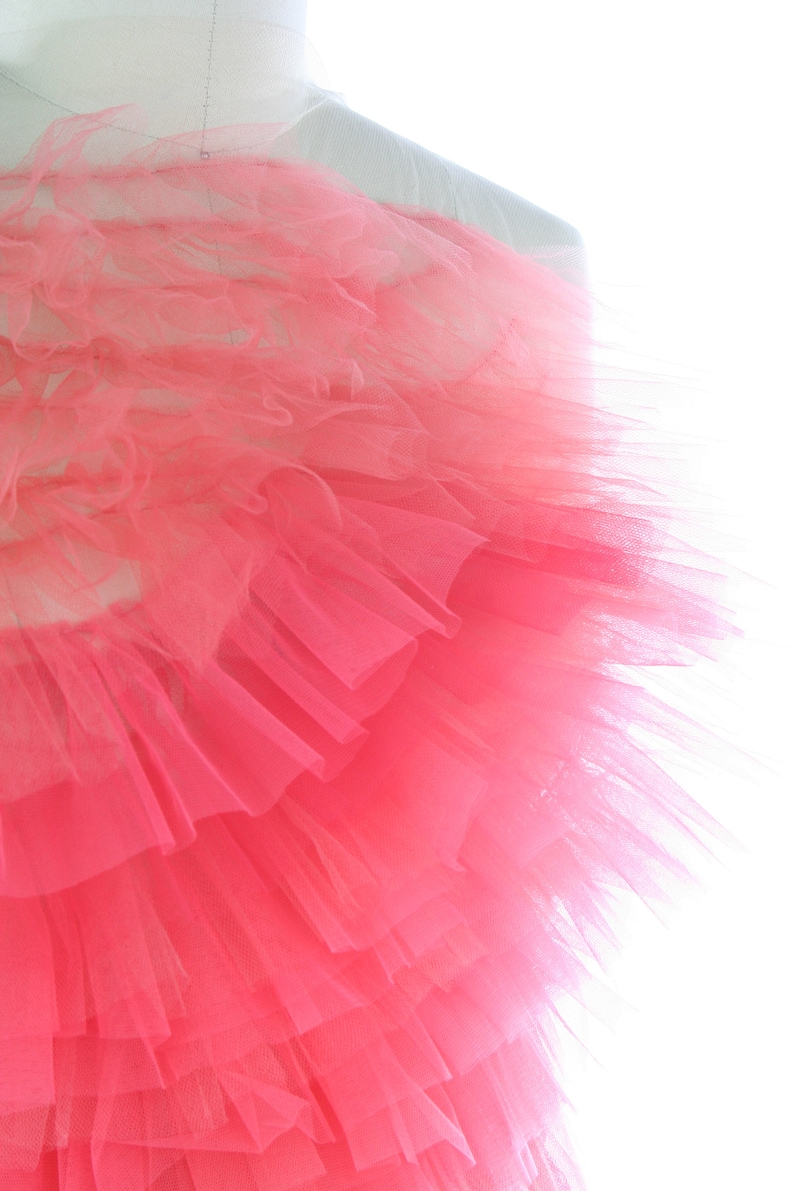 Tulle Ruffles Fabricombray Tulle Ruffleslayered Mesh Fabric - Etsy