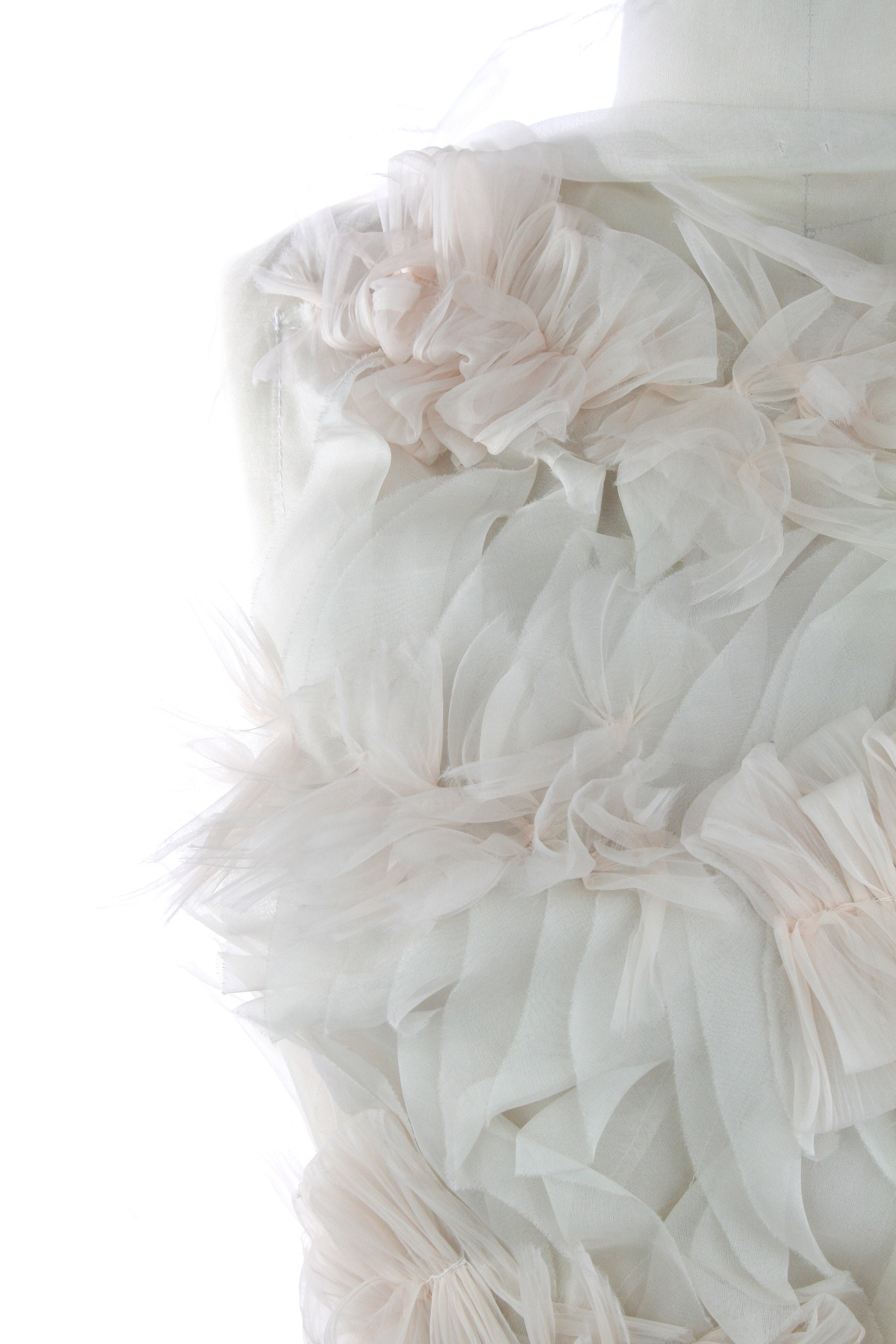 3D Silk Hand Made Ruffles Applique and Pleated Couture Fabric - Etsy