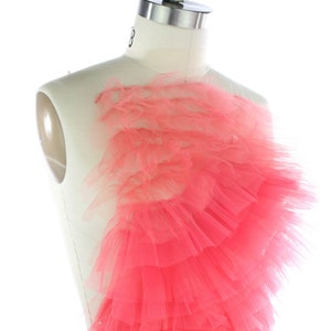 Tulle Ruffles Fabric,ombray Tulle Ruffles,layered Mesh Fabric, Ruffles ...