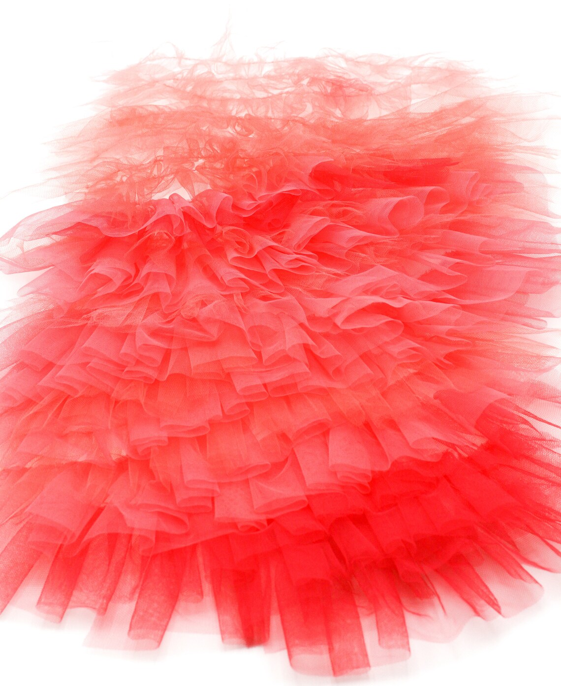 Tulle Ruffles Fabricombray Tulle Ruffleslayered Mesh Fabric - Etsy