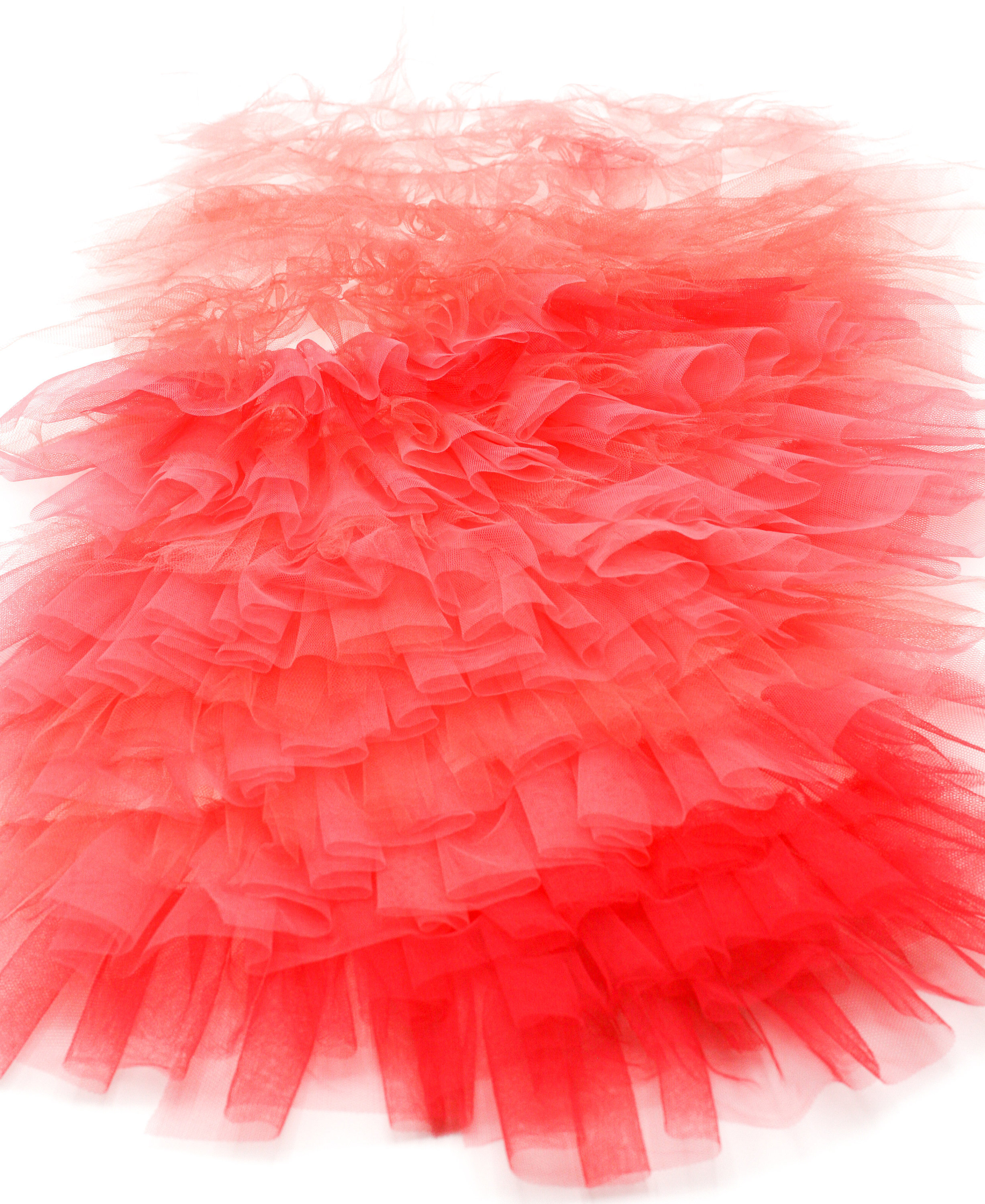 Tulle Ruffles Fabric,ombray Tulle Ruffles,layered Mesh Fabric, Ruffles ...